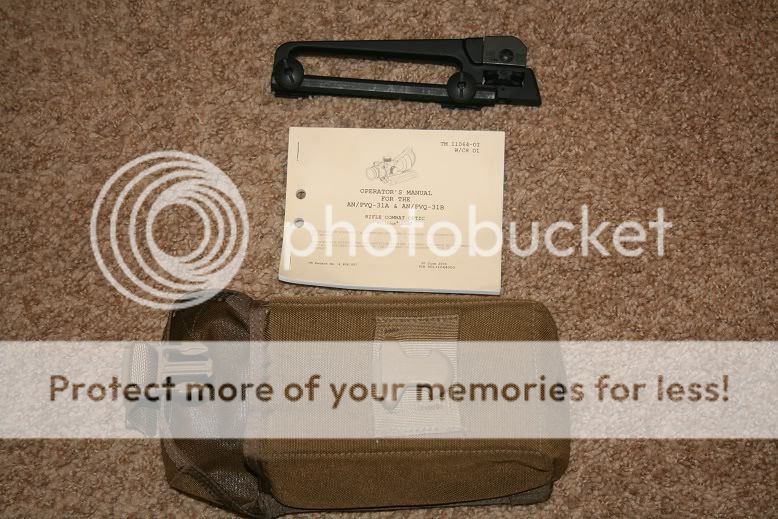 Military Issue M4 Carry Handle / ACOG Pouch Package - Calguns.net