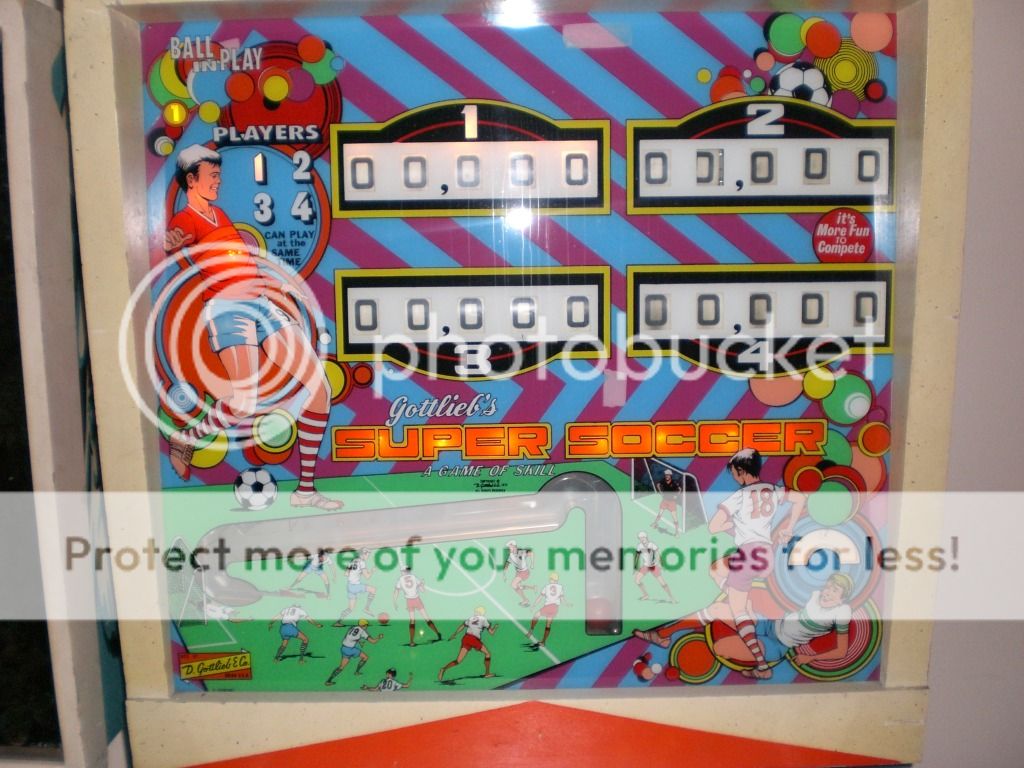 FS Game: - Gottlieb Super Soccer Pinball Machine EM 100% FULLY WORKING ...